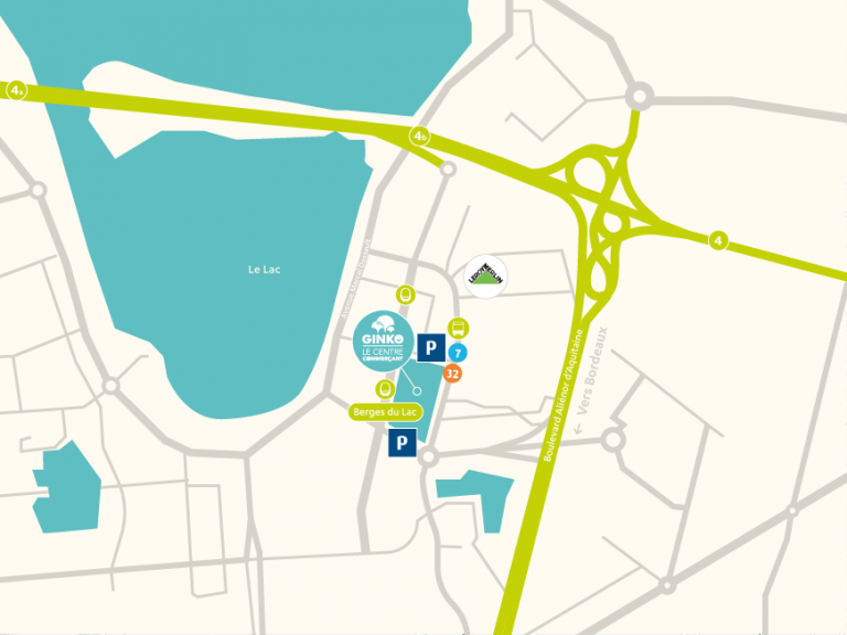 Contact et plan d'accès - Eco Quartier Ginko Bordeaux